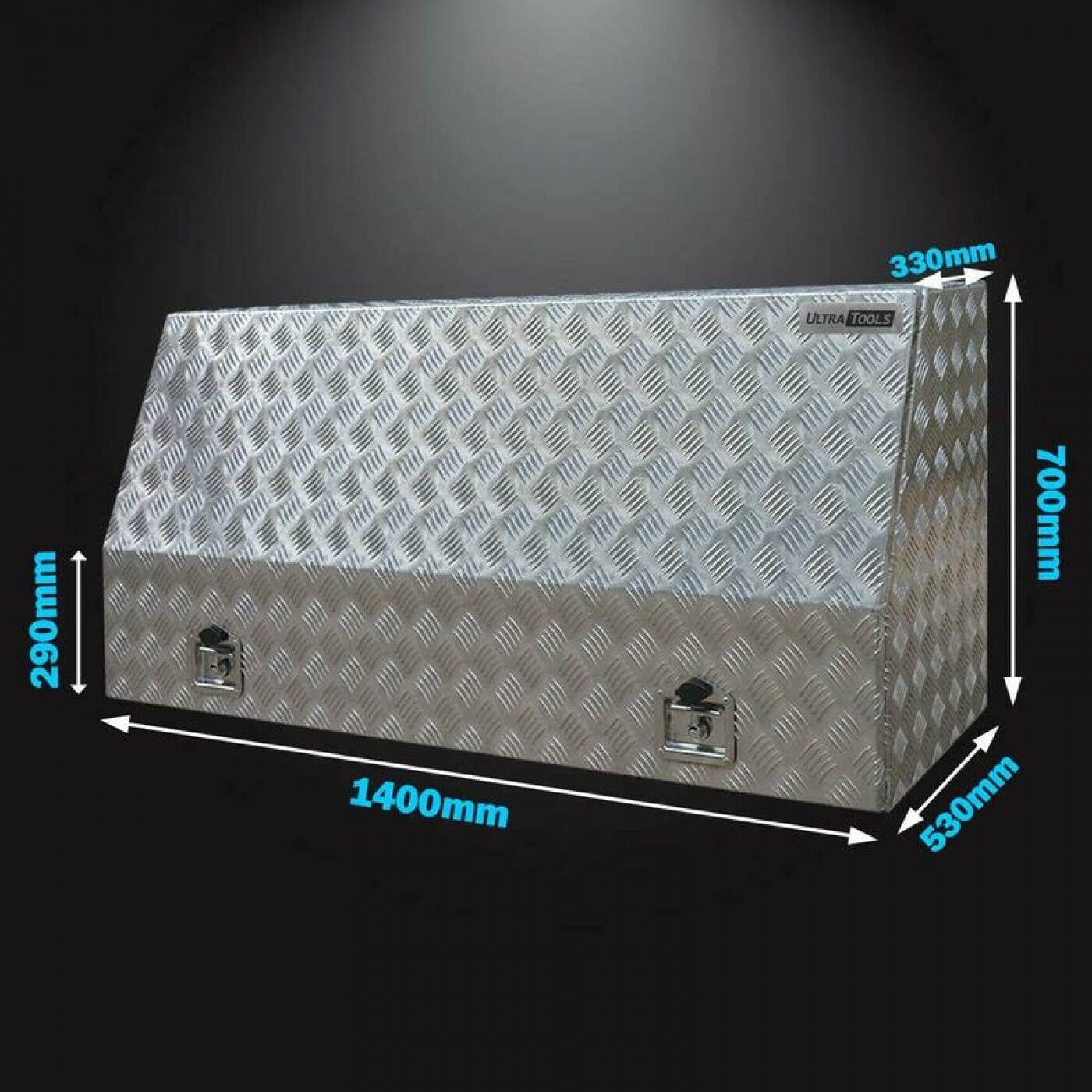 Aluminium Ute Tool Box 2.5mm 1400x530x700mm 5 Drawers Side Opening ...