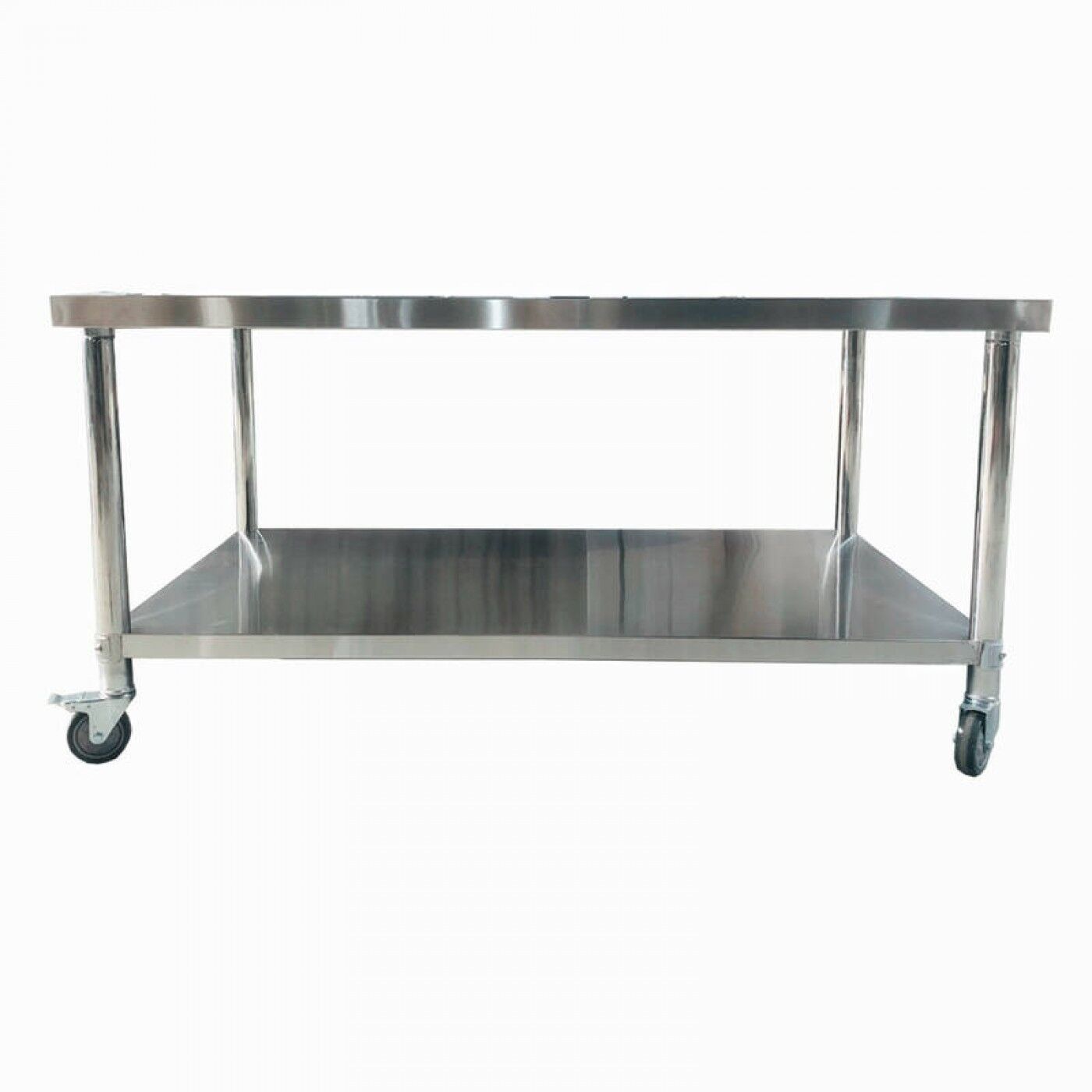 Commercial Stainless Steel Kitchen Bench 1.5m with Wheel