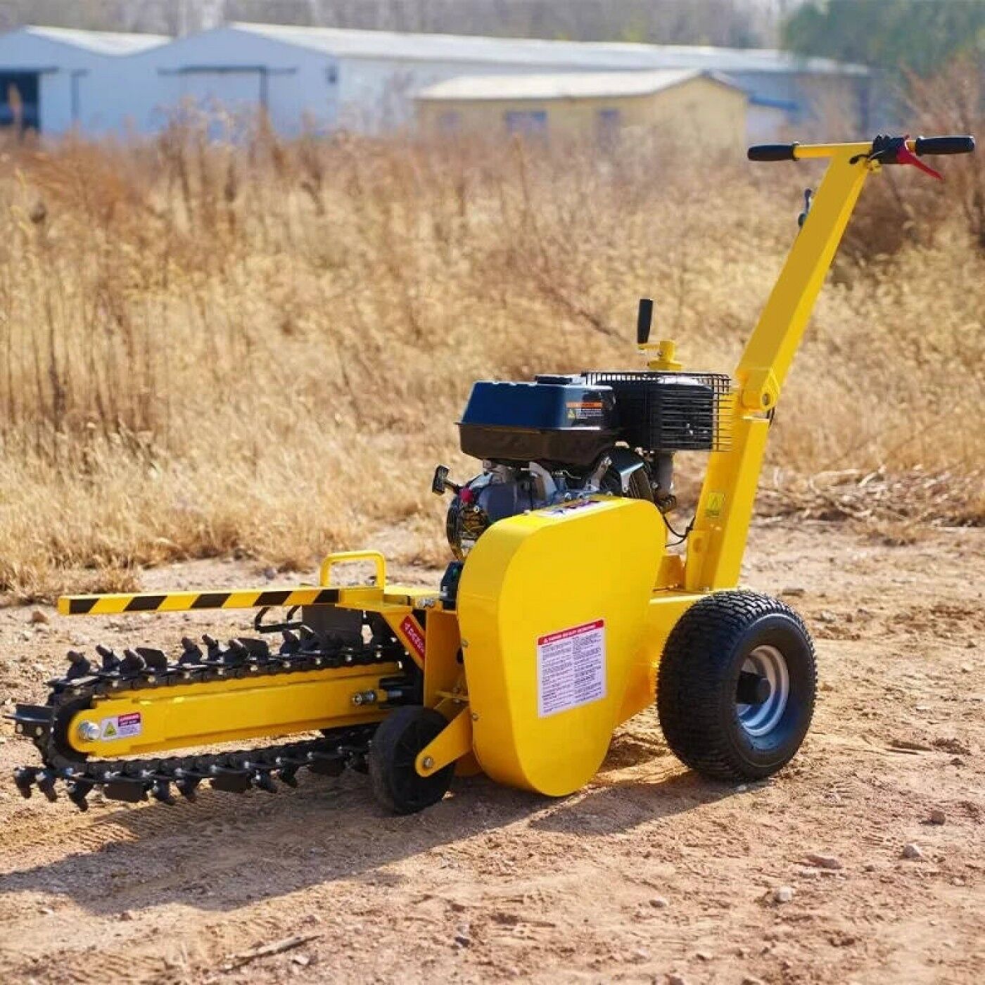 15 Hp Gasoline Engine Powered Mini Trenching Digging Machine