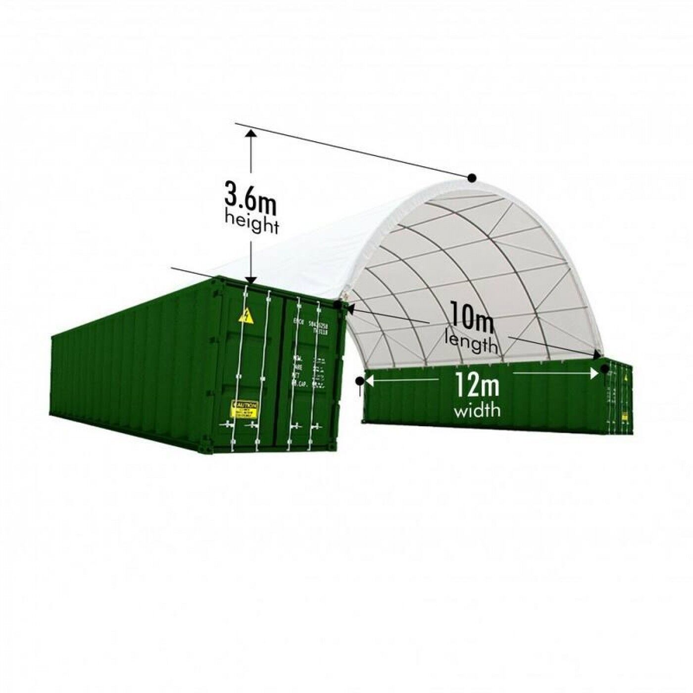 40FT Steel Structure Container Dome Shelter- 10m Length