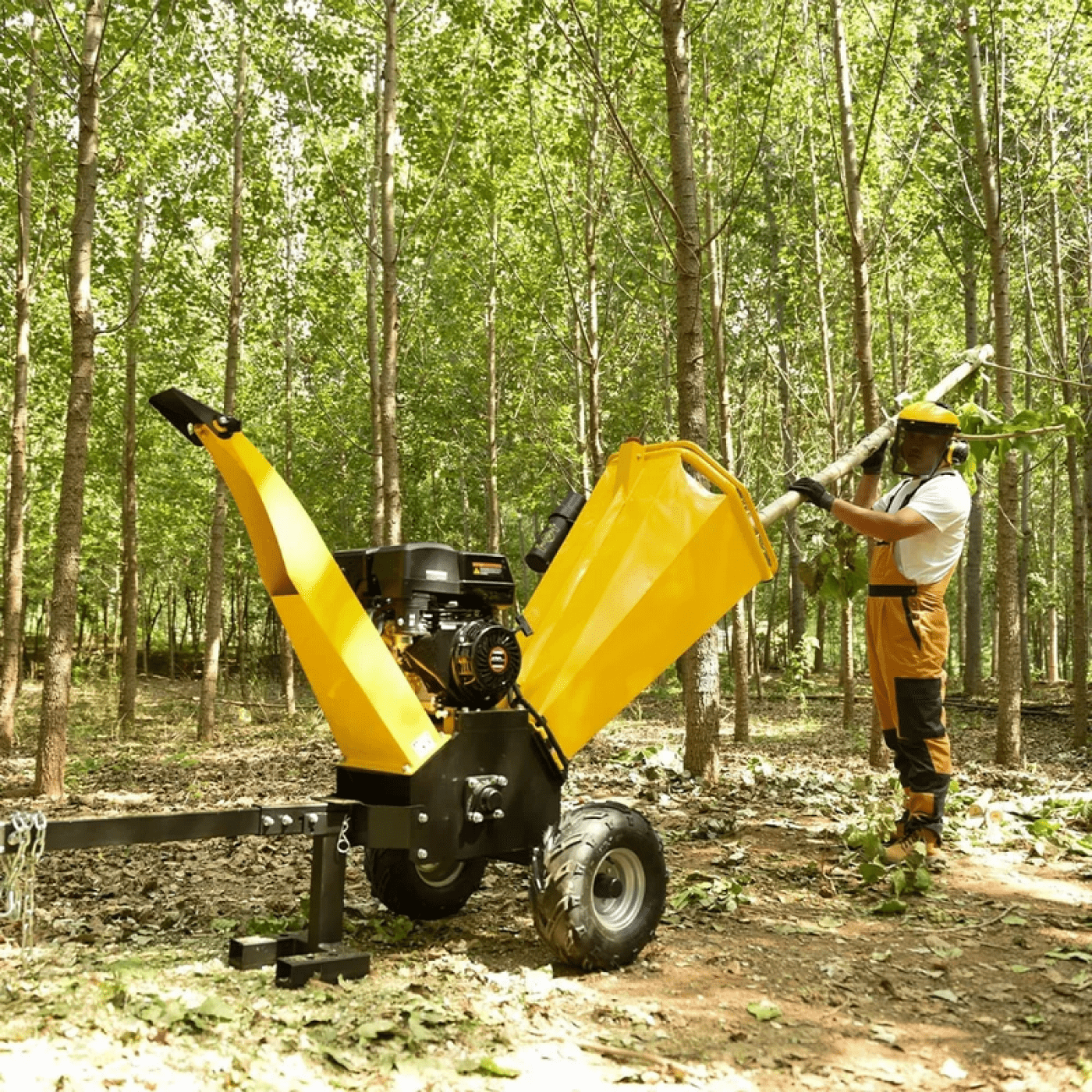 420cc 15hp Gas Powered Wood Chipper