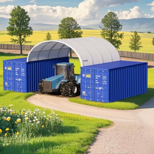 Container Shelter End Wall- 8m width