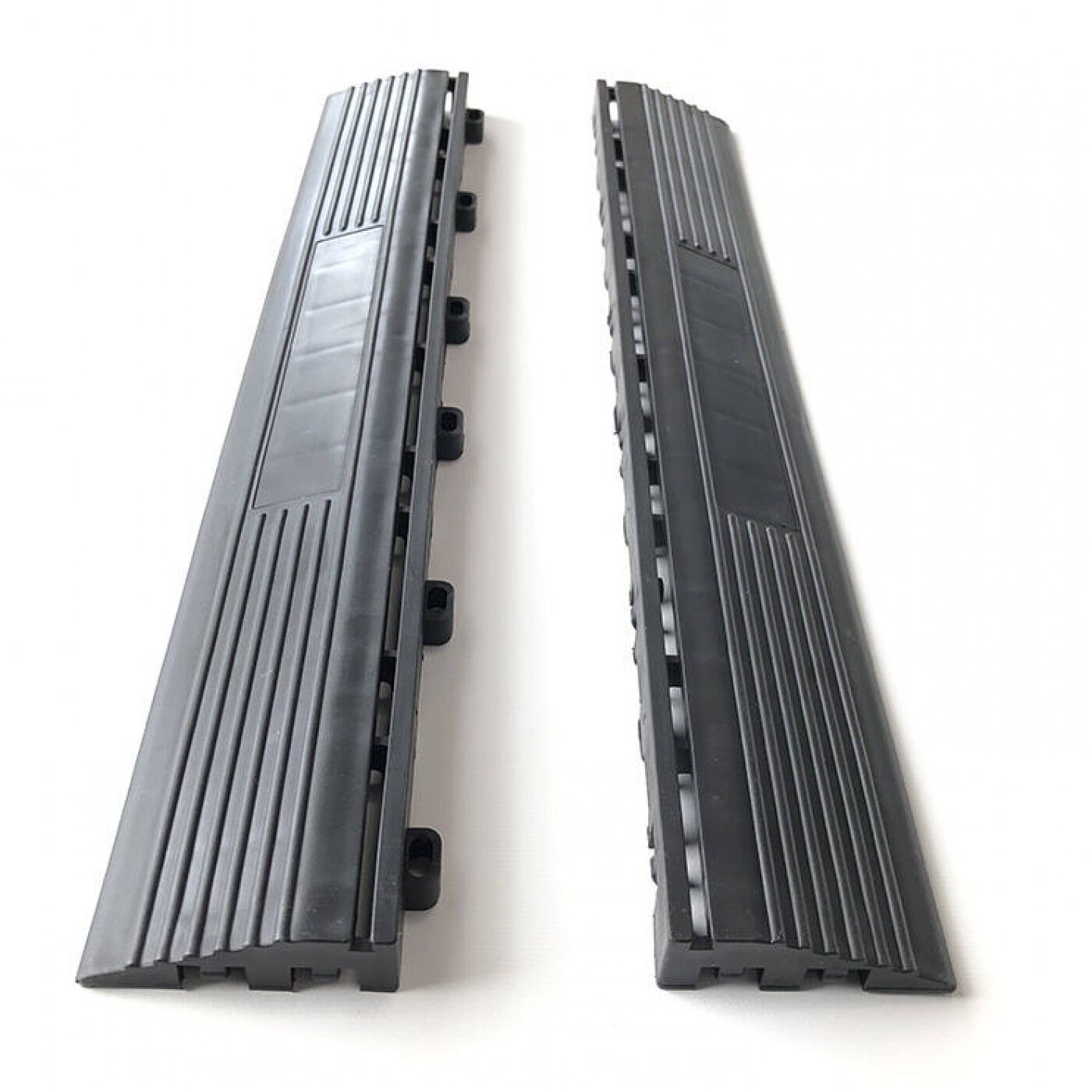 Interlocking Garage Floor Tile System Black - Ramps (Set of 5)