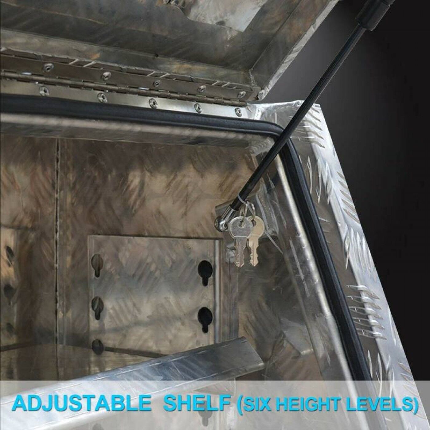 Ultra Tools Aluminium Side Opening Tool Box + Under Tray Side Tool Box