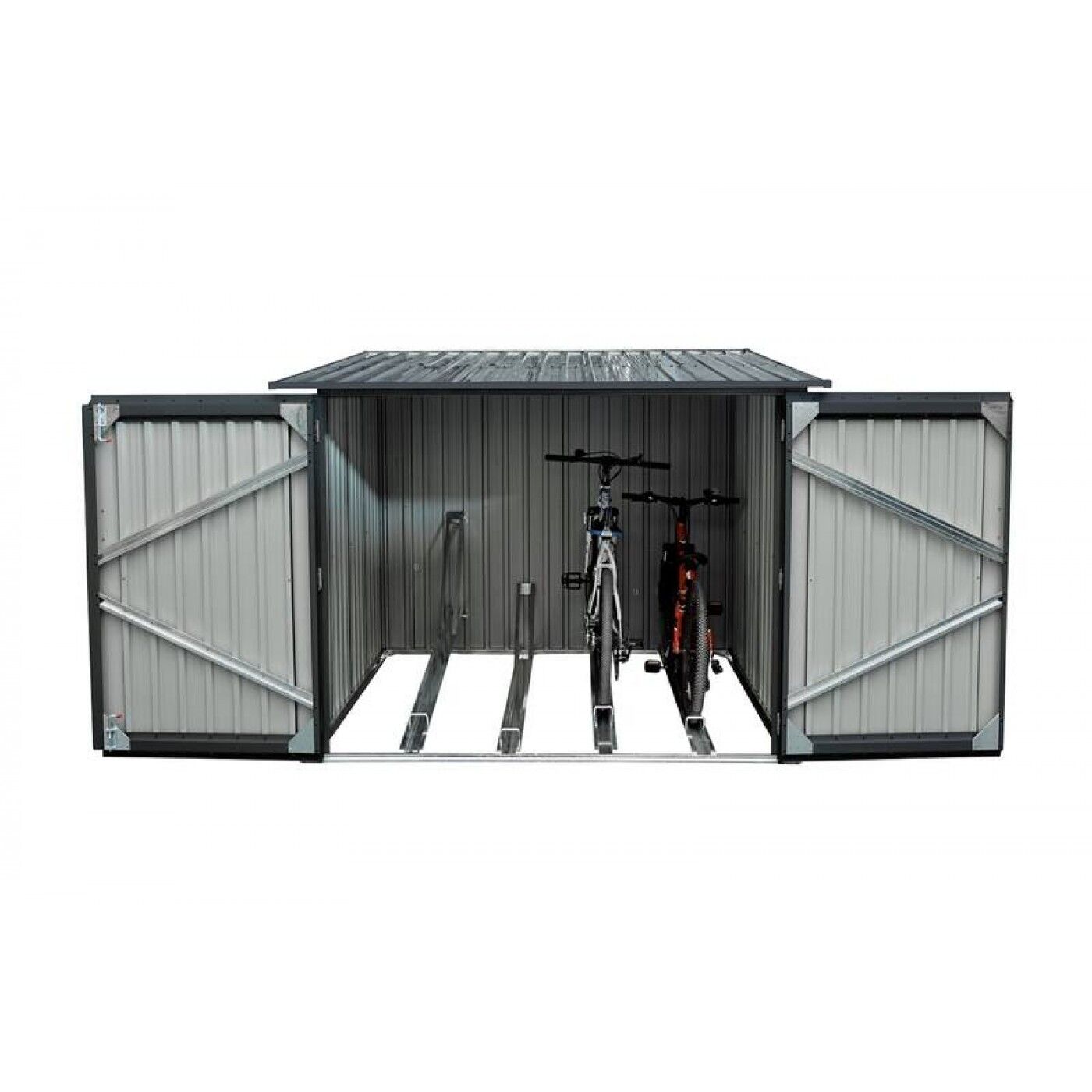 [Grey] Bike Shed, Garden Storage Box 1920W x 1920L x 1630H