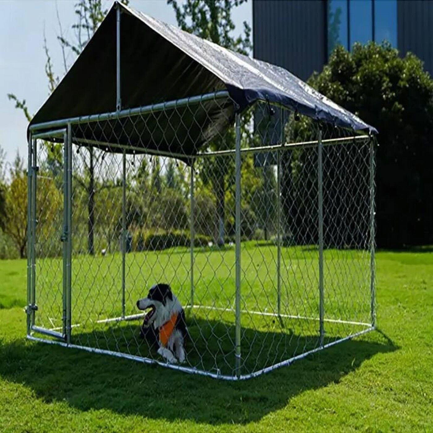 Outdoor Big Cage Pet Kennel Steel Fence 2x2x1.8m