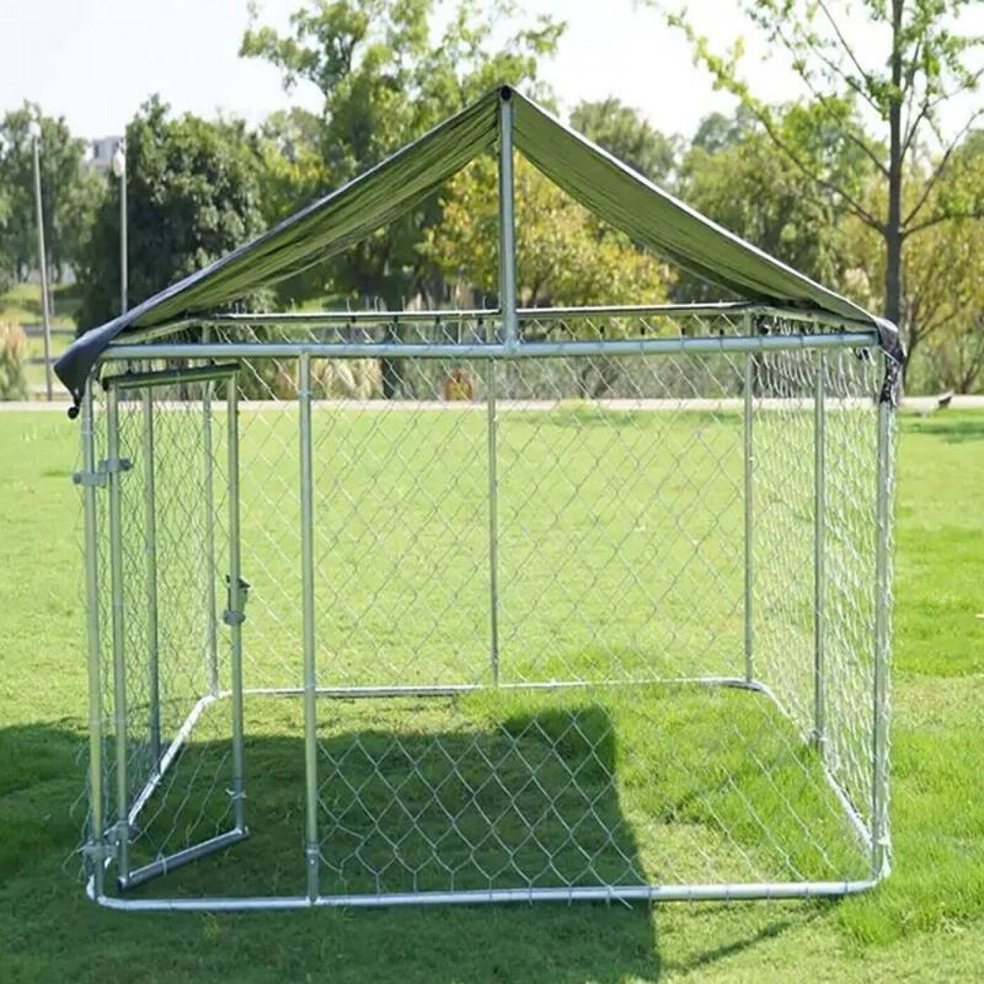Outdoor Big Cage Pet Kennel Steel Fence 2x2x1.8m