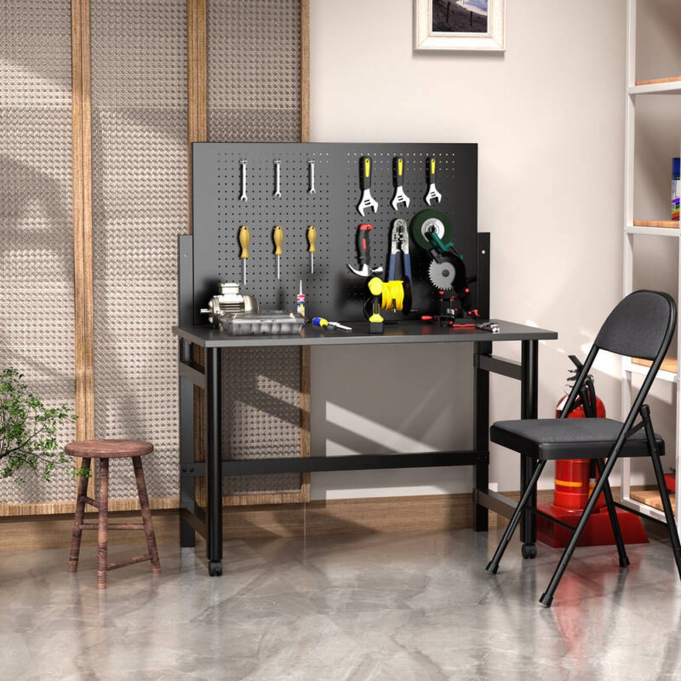 1440MM x 1155MM x 635MM Foldable Heavy Duty Workbench For Garage