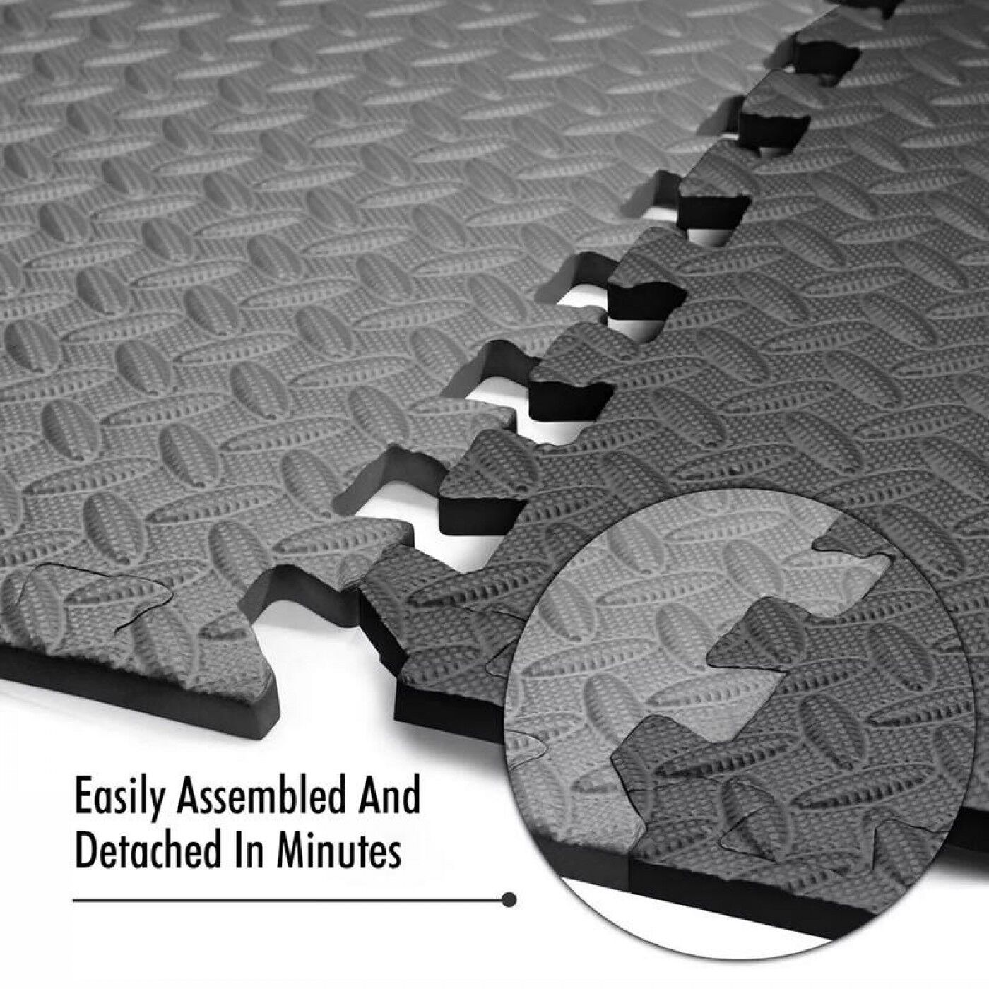 2cm thick Foam Tiles Protective Flooring Gym Mat - 12 Tiles (4.32 ...