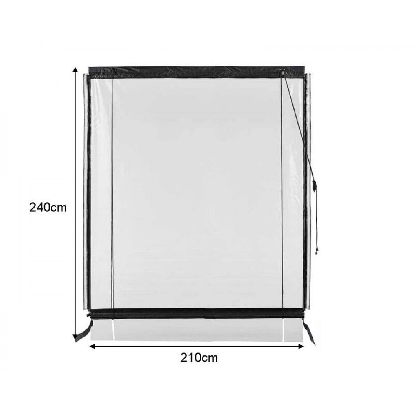 210CM X 240CM Heavy Duty PVC Outdoor Blinds Awning