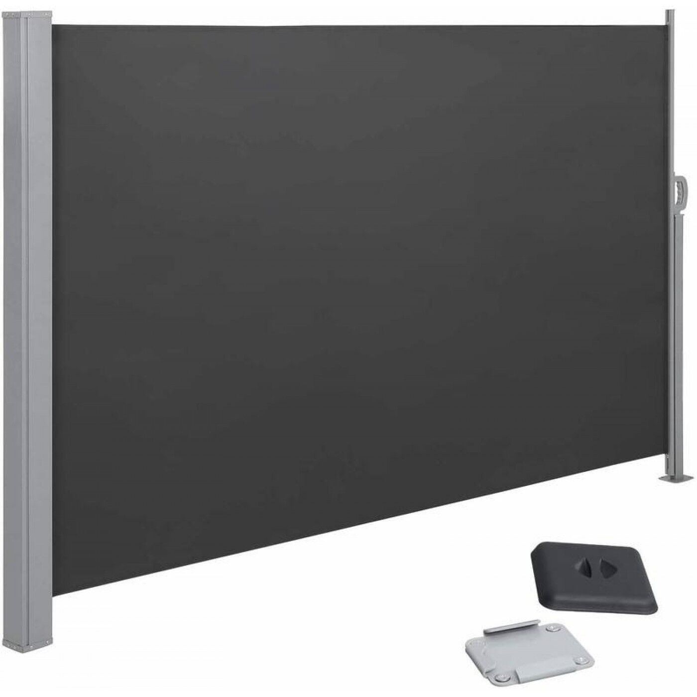 Floor Mounted Pole Shoe Footer for steel side awning