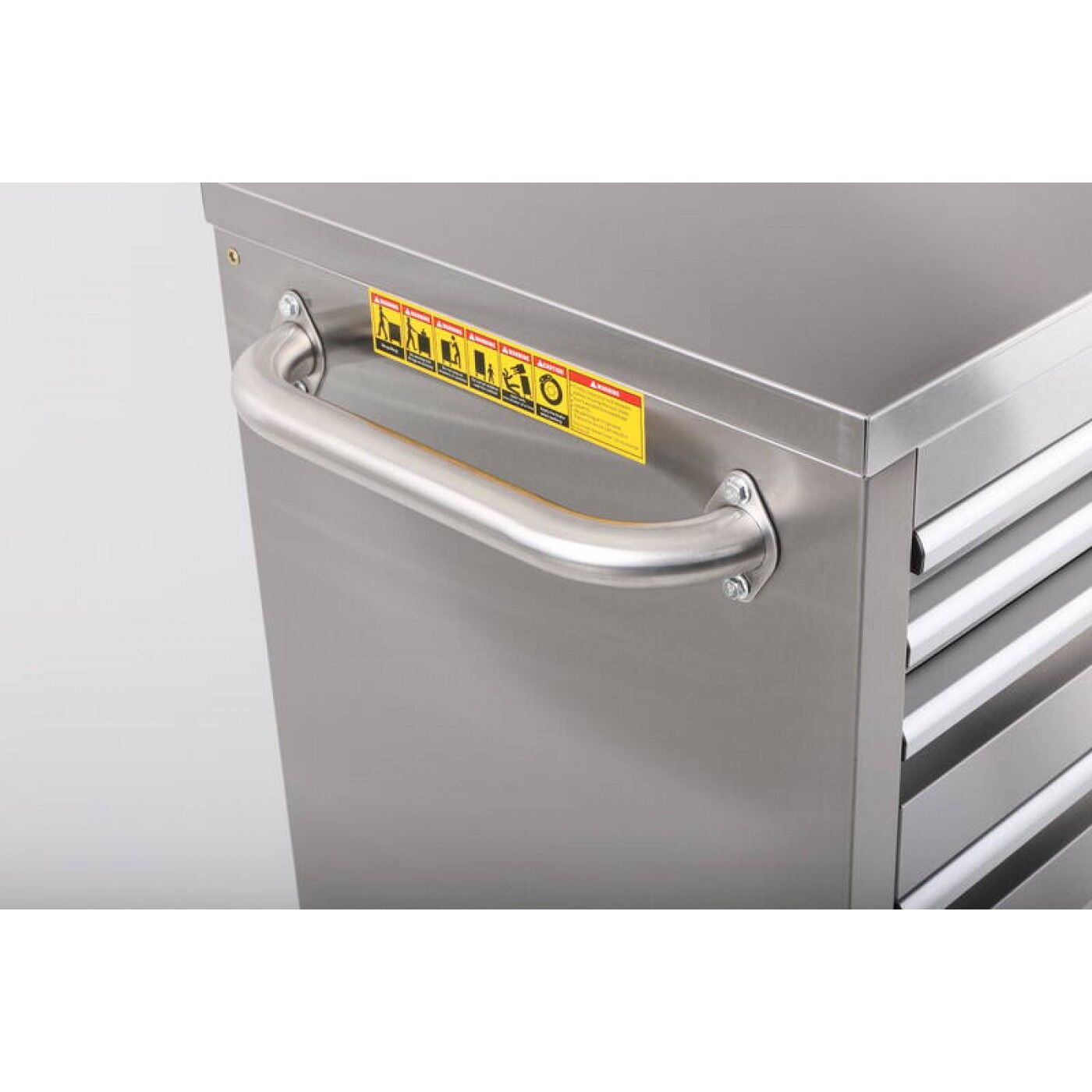 1460mm x 458mm x 925mm Stainless Steel Mobile Work Bench with 8 Drawers ...