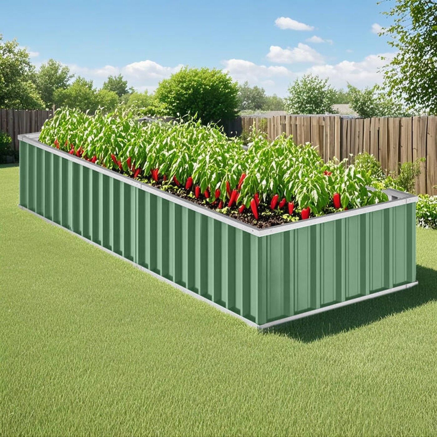 Planter box New Model with 4 layout options Green